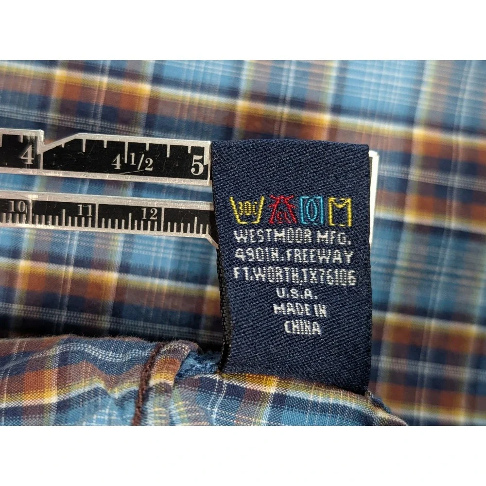Rough Stock | Shirts | Rough Stock Plaid Western Shirt Mens Xl Long ...